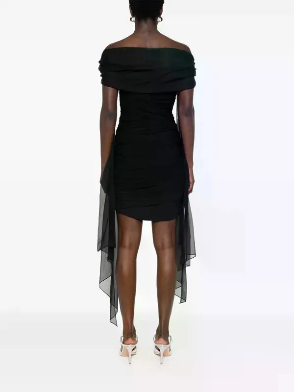 Givenchy Off-shoulder Draped Mini Dress