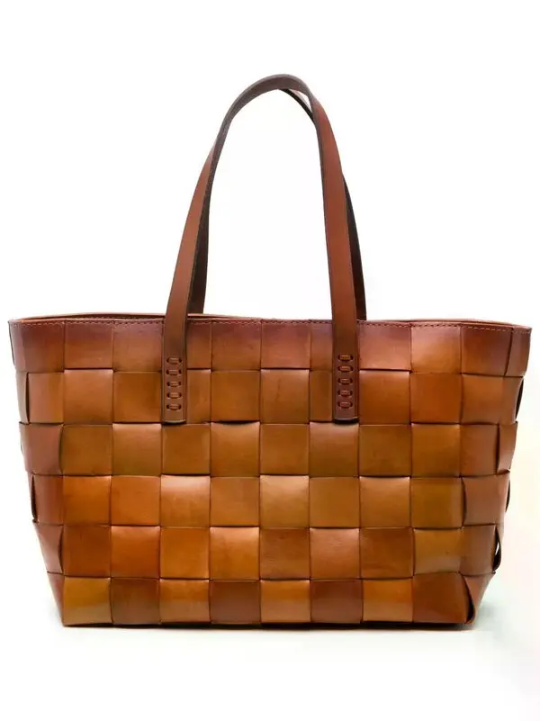 Dragon Diffusion Woven Leather Tote Bag