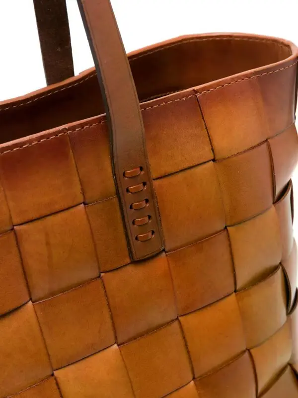 Dragon Diffusion Woven Leather Tote Bag