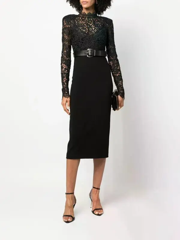 Roberto Cavalli Lace-panel Dress