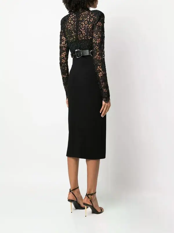 Roberto Cavalli Lace-panel Dress