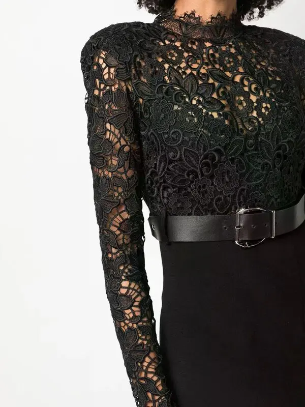 Roberto Cavalli Lace-panel Dress