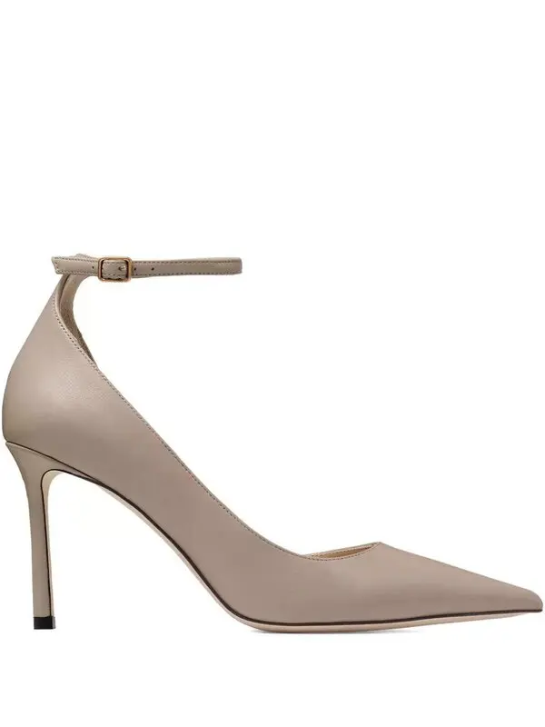 JIMMY CHOO 85mm Leona Ankle-strap Pumps