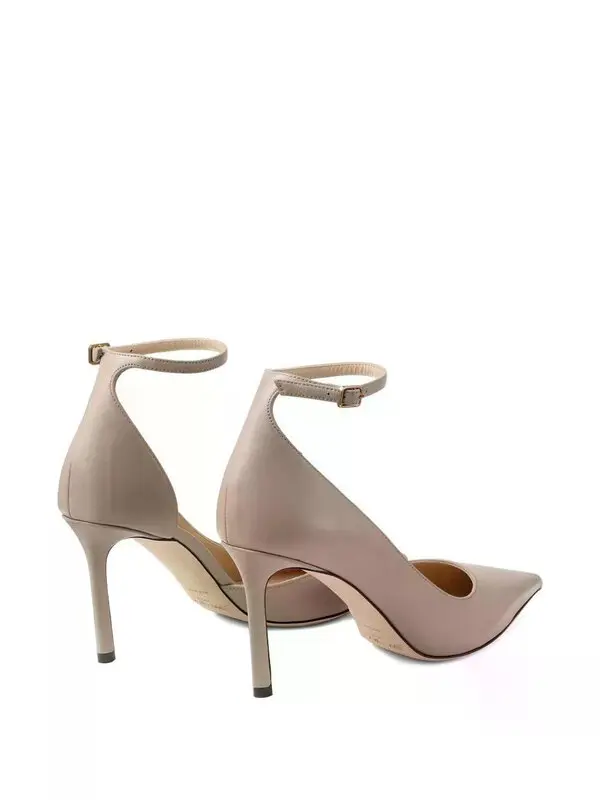 JIMMY CHOO 85mm Leona Ankle-strap Pumps
