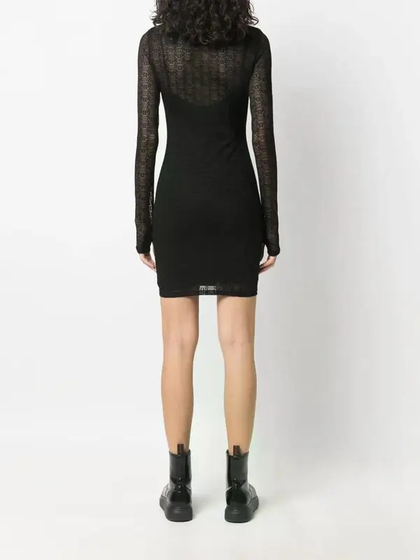 Philipp Plein Monogram Tulle Mini Dress