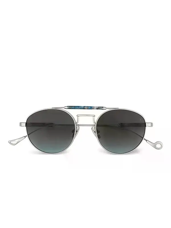 EYEPETIZER Metal Round Sunglasses - Silver