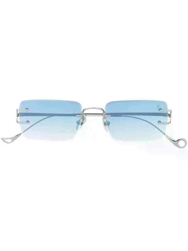EYEPETIZER Dillinger Square-frame Sunglasses - Silver