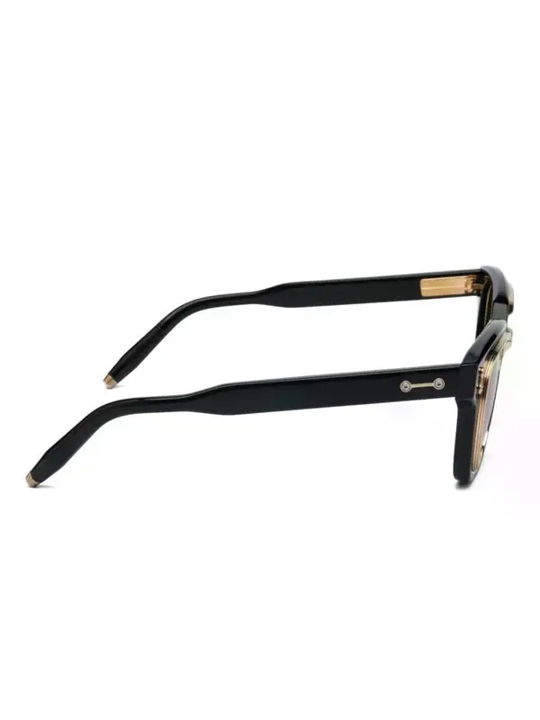 AKONI Gold-tone Detail Square Sunglasses