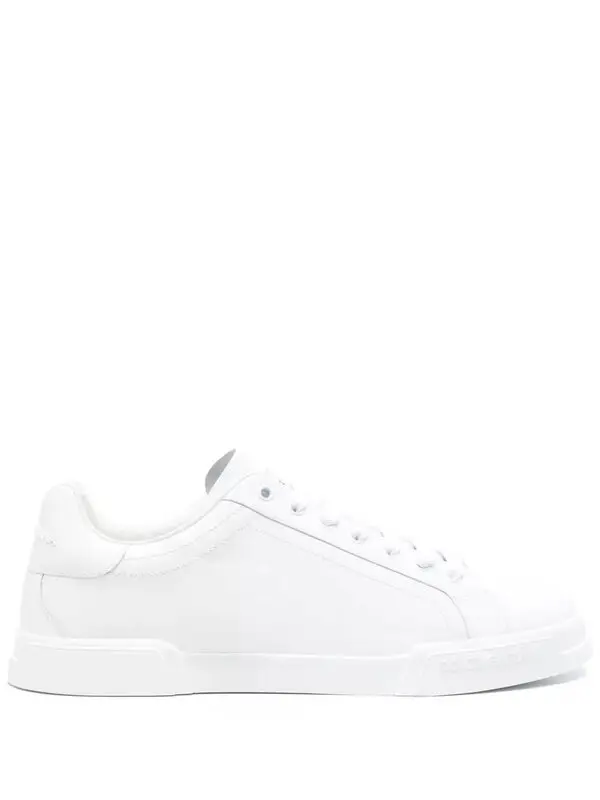 Dolce & Gabbana Leather Sneakers - White