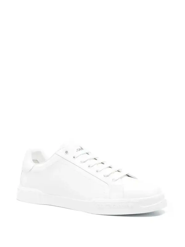 Dolce & Gabbana Leather Sneakers - White