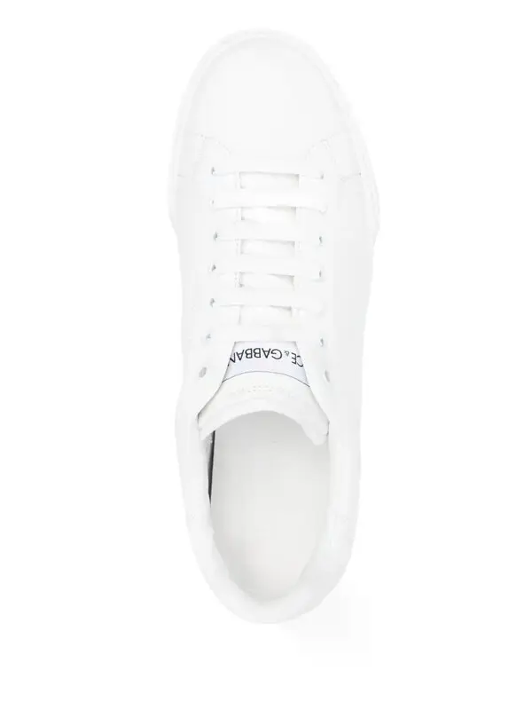 Dolce & Gabbana Leather Sneakers - White