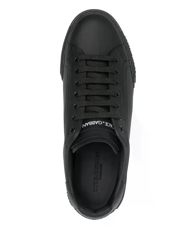 Dolce & Gabbana Leather Sneakers - Black