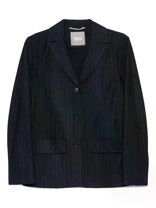 Max Mara Pinstripe Button Blazer
