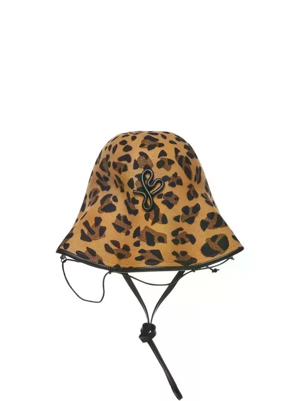 Ruslan Baginskiy Leopard Print Bucket Hat - Brown