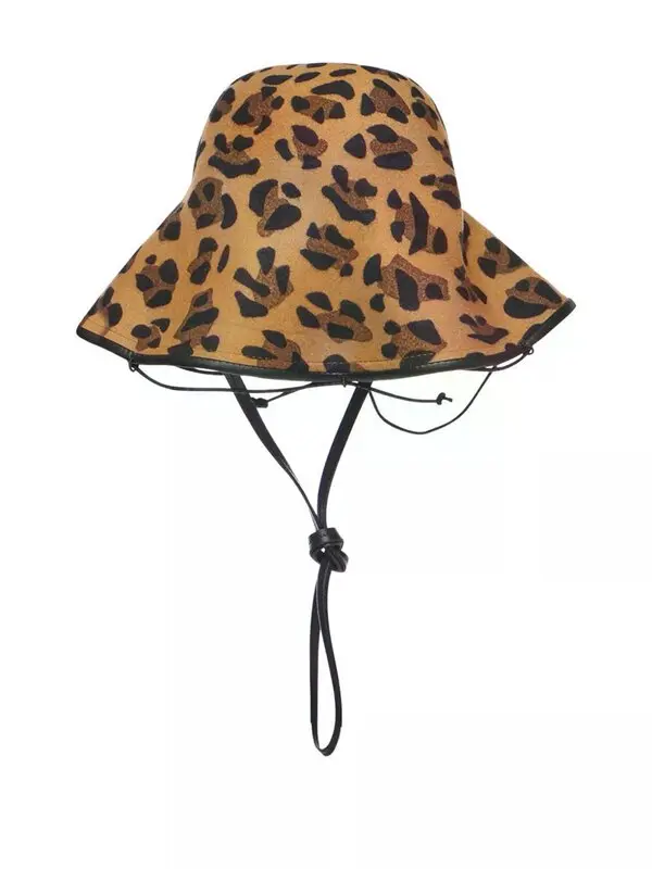 Ruslan Baginskiy Leopard Print Bucket Hat