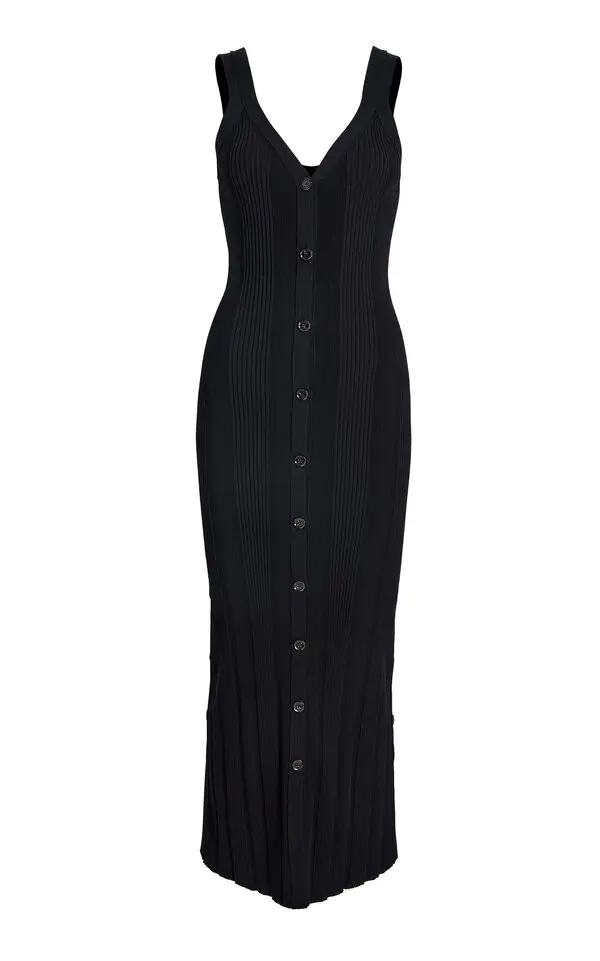 Proenza Schouler Ellis Ribbed Column Dress