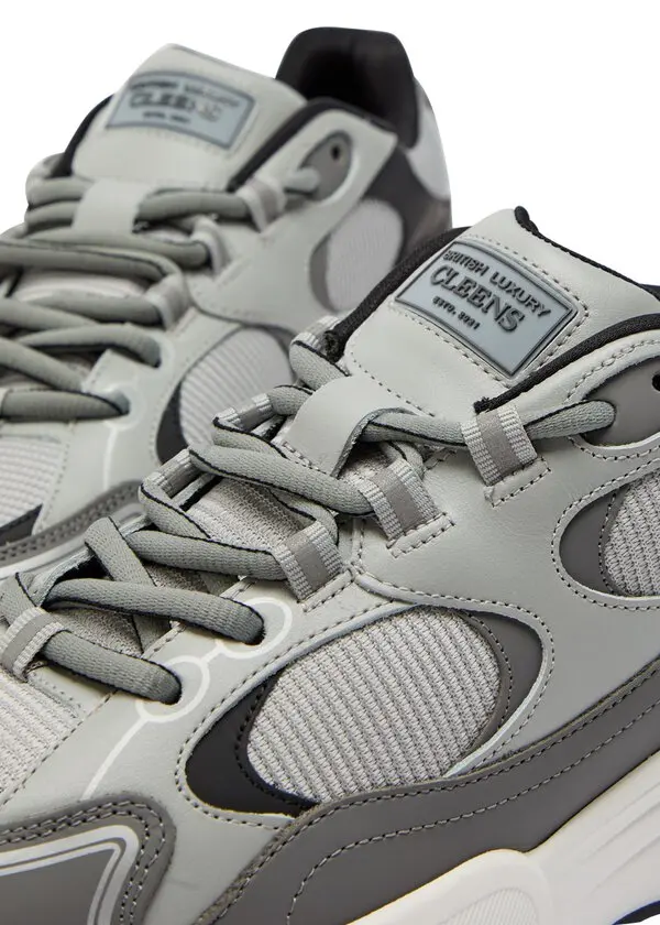 CLEENS Pulse Runner Panelled Mesh Sneakers