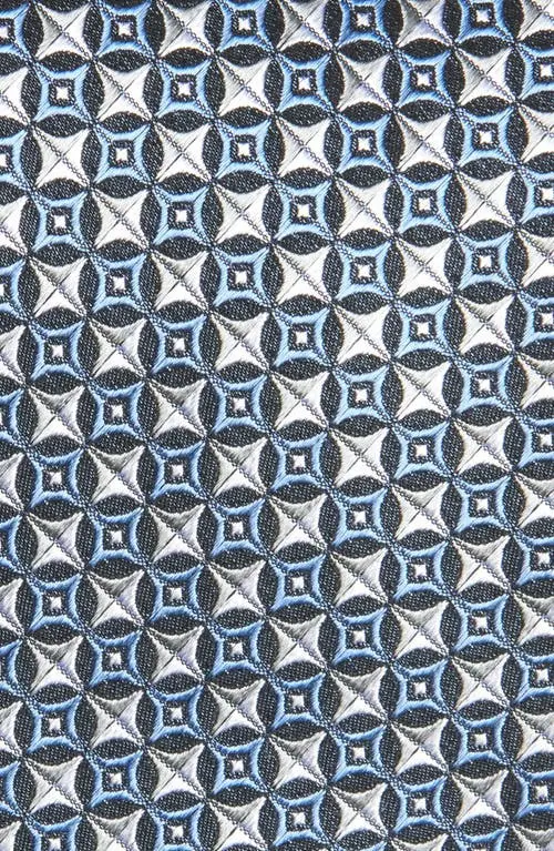 Nordstrom Patterned Silk Necktie - Silver