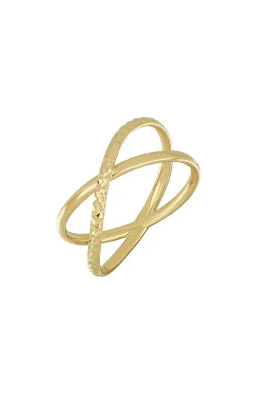 Bony Levy 14k Gold Crossover Ring - 14ky