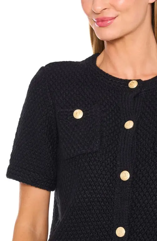 CECE DUPRAZ Button-up Cardigan - Rich Black