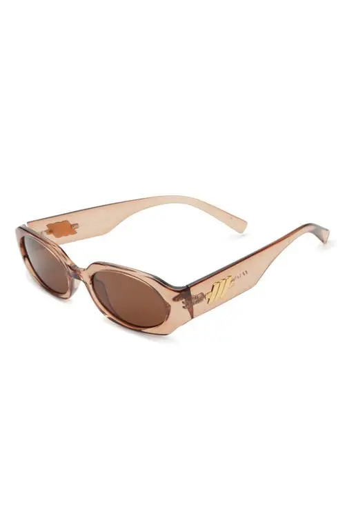 Le Specs Shebang Octagonal Sunglasses - Whiskey /brown