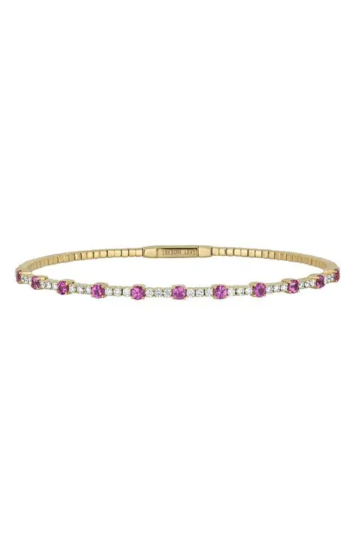 Bony Levy El Mar Bangle - 18k Yellow Gold Pink Sapphire