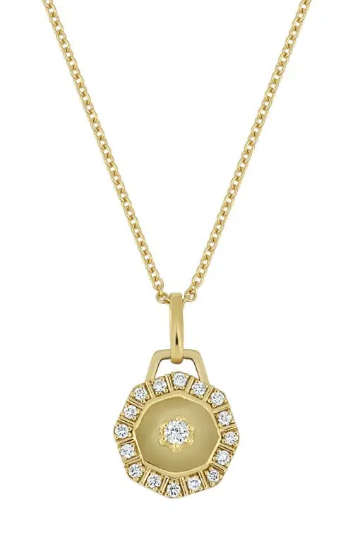 Bony Levy Bl Icon Diamond Octagonal Pendant Necklace - 18k Yellow Gold