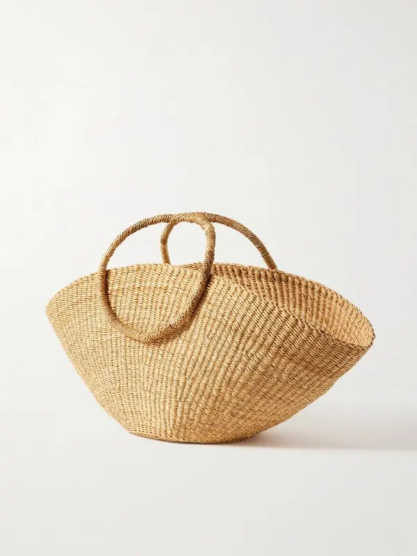 Muuñ Luna Woven Straw Tote