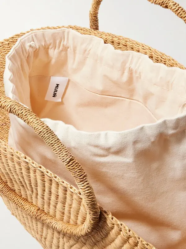 Muuñ Luna Woven Straw Tote