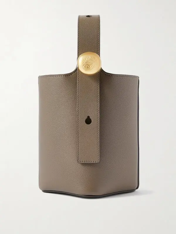 Loewe Pebble Mini Textured-leather Tote