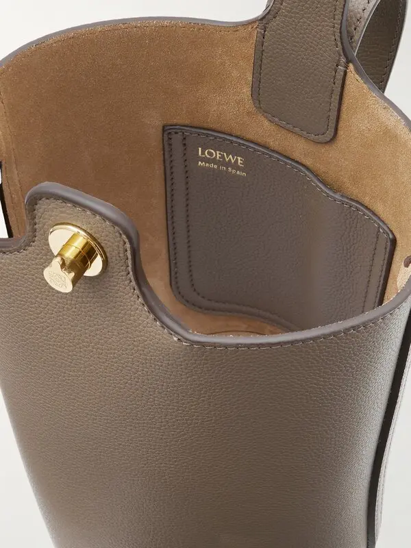 Loewe Pebble Mini Textured-leather Tote