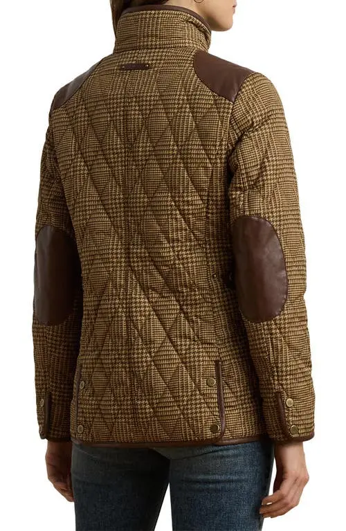 Ralph Lauren Houndstooth Quilted Barn Jacket