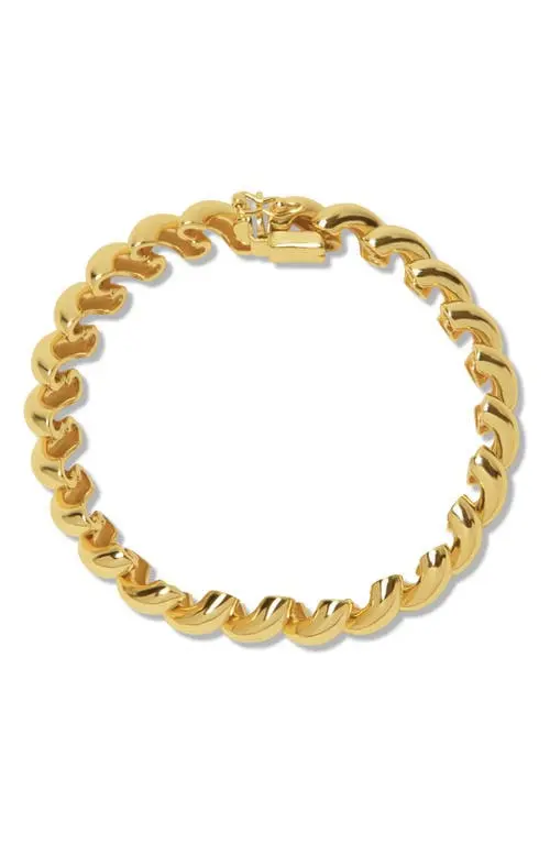 Argento Vivo Mini San Marco Chain Bracelet - Gold