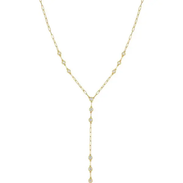 Bony Levy Monaco Diamond Y-necklace - 18k Yellow Gold