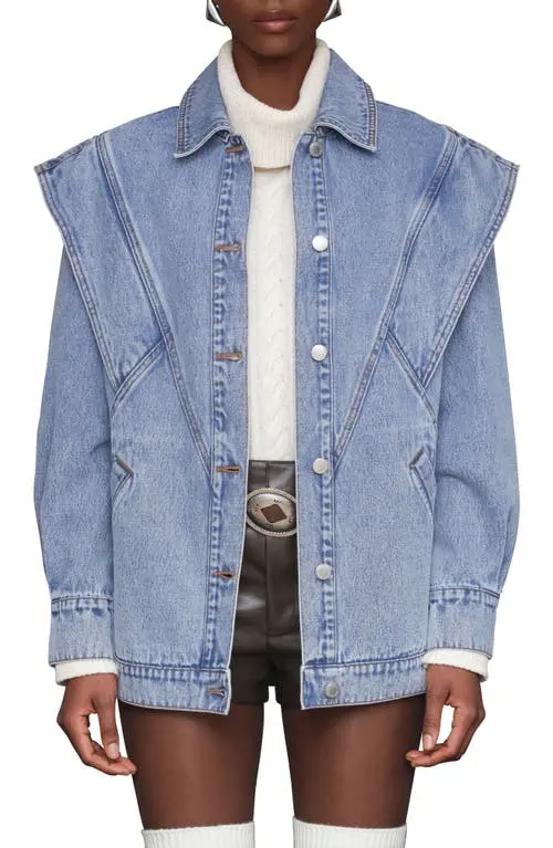 Avec Les Filles Oversized Denim Trucker Jacket
