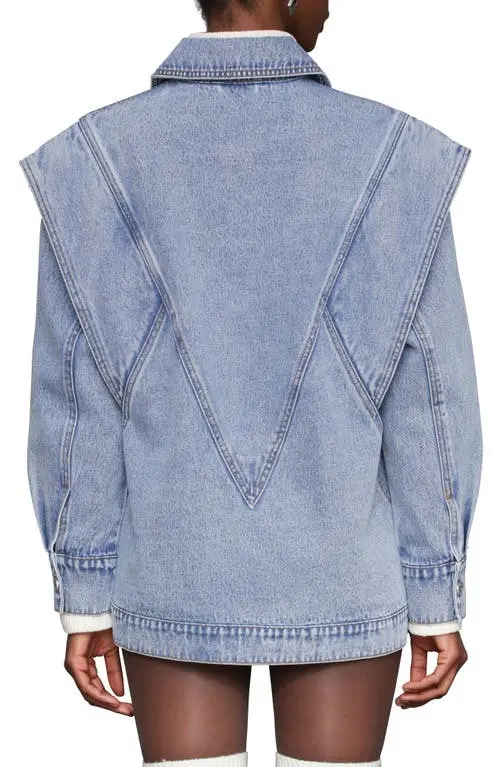Avec Les Filles Oversized Denim Trucker Jacket