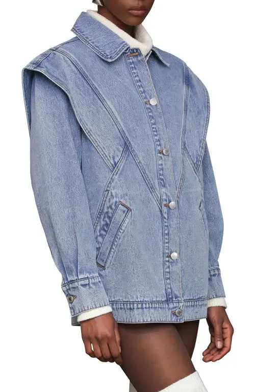Avec Les Filles Oversized Denim Trucker Jacket