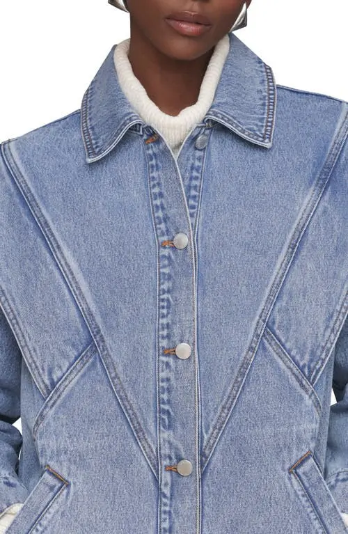 Avec Les Filles Oversized Denim Trucker Jacket