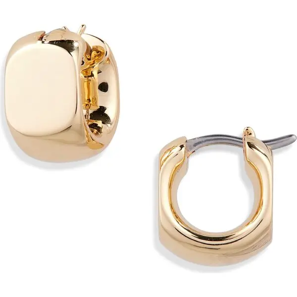 Jenny Bird Mila Huggie Hoop Earrings - High Polish Gold
