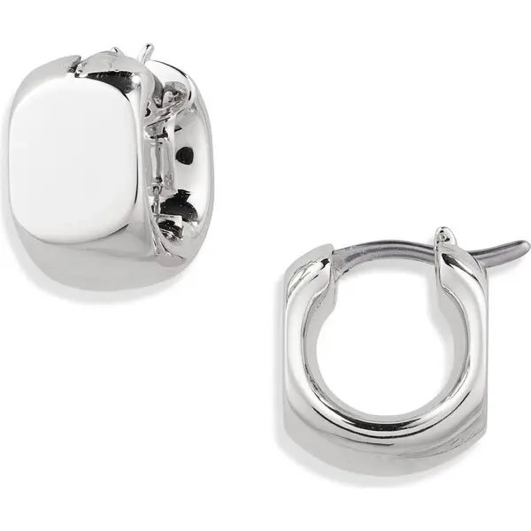 Jenny Bird Mila Huggie Hoop Earrings - High Polish Silver