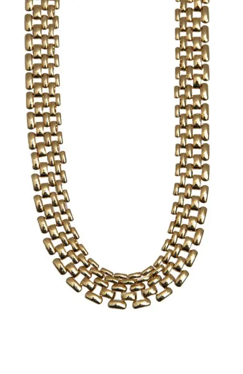 Argento Vivo Panthera Collar Necklace - Gold