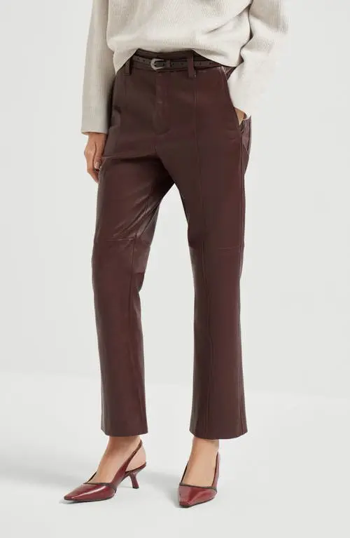 Brunello Cucinelli Square Cigarette Trousers