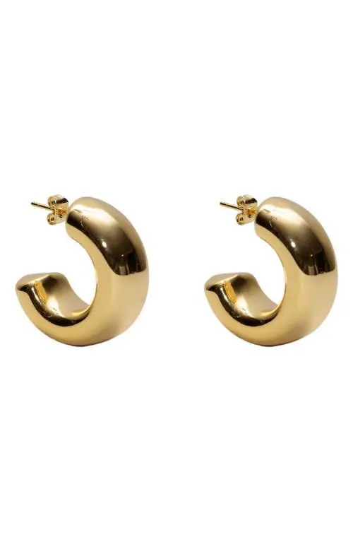 Argento Vivo Huggie Hoop Earrings - Gold