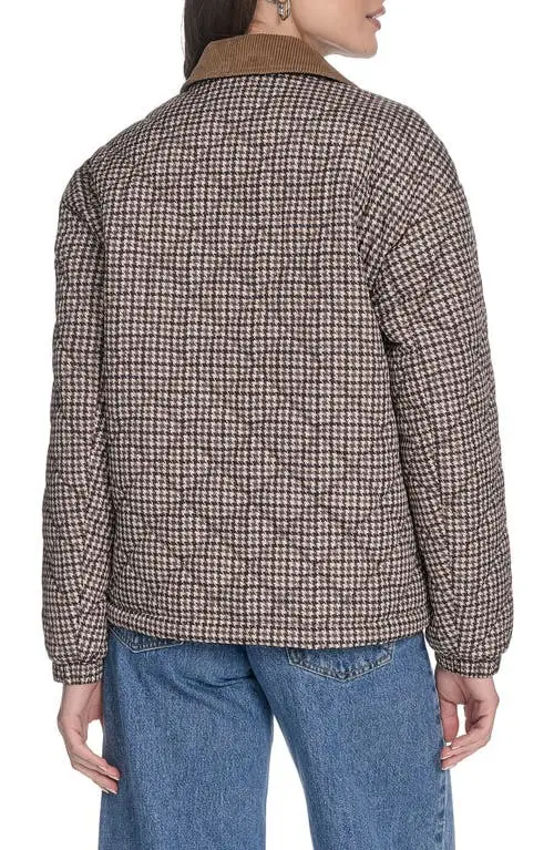 LEVI'S Diamond Quilted Jacket - Houndstooth