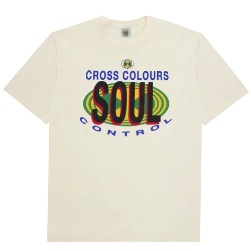 CROSS COLOURS Soul Control T-shirt - Off White