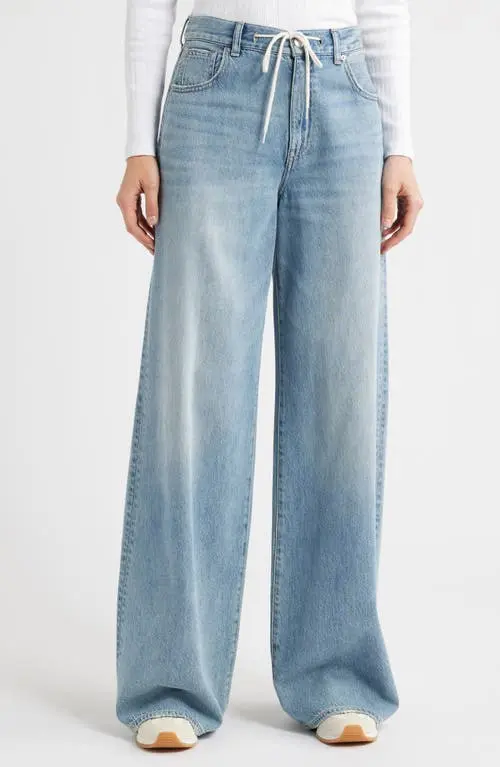 Madewell Superwide Leg Drawstring Jeans