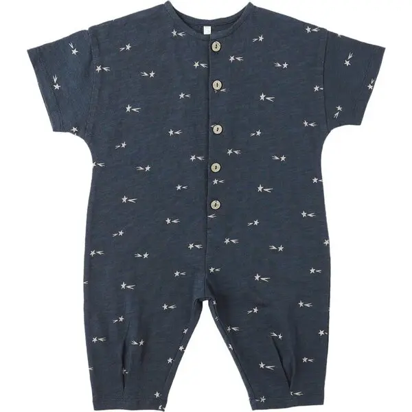 RYLEE + CRU Hayes Shooting Star Print Romper - Navy