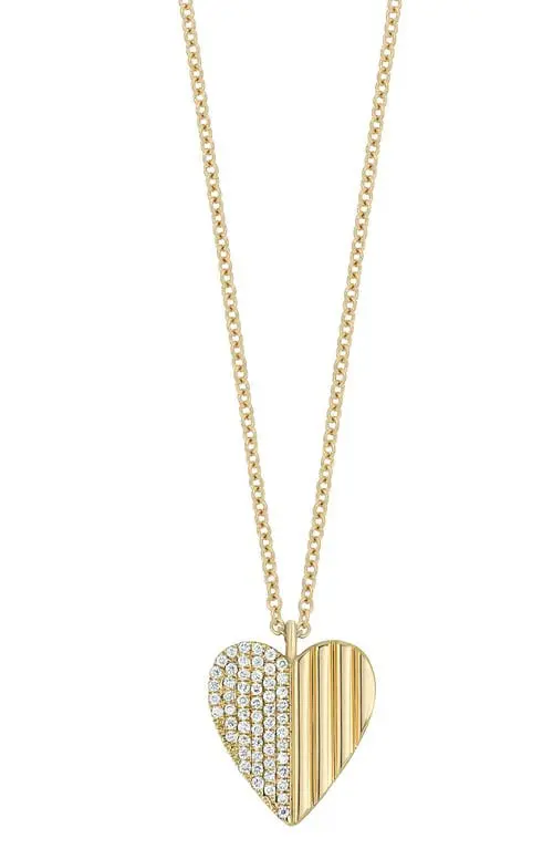 Bony Levy Bl Icon Diamond Heart Pendant Necklace - 18k Yellow Gold