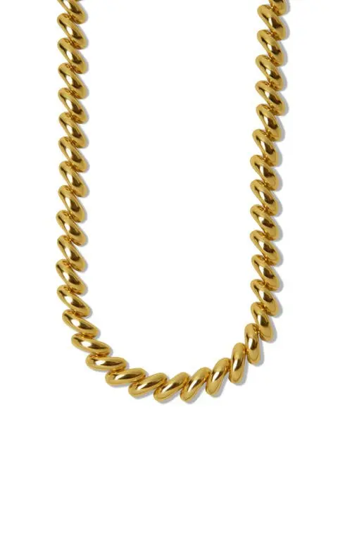 Argento Vivo Mini San Marco Chain Necklace - Gold