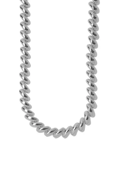Argento Vivo Mini San Marco Chain Necklace - Silver